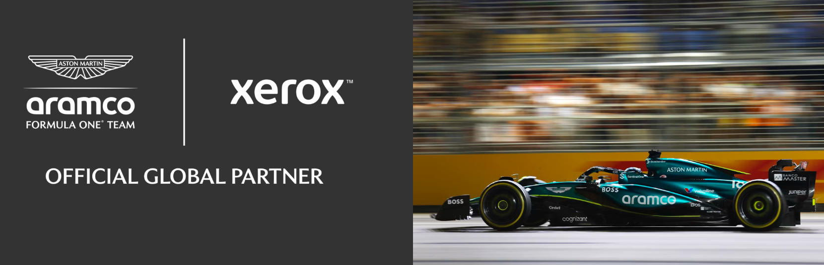 A Equipa de Formula 1 ASTON MARTIN ARAMCO anuncia parceria com a Xerox ...